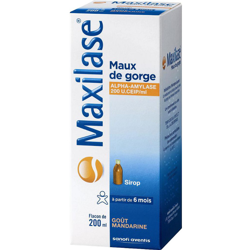 Pharmacie Paris 16ème MAXILASE MAUX DE GORGE ALPHA-AMYLASE 200 U.CEIP ...
